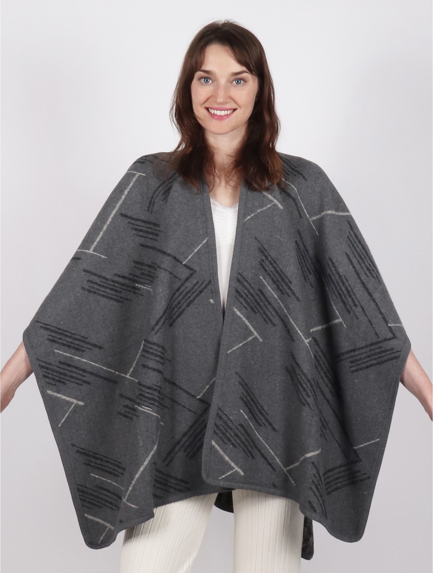 Abstract Patterned Shawl